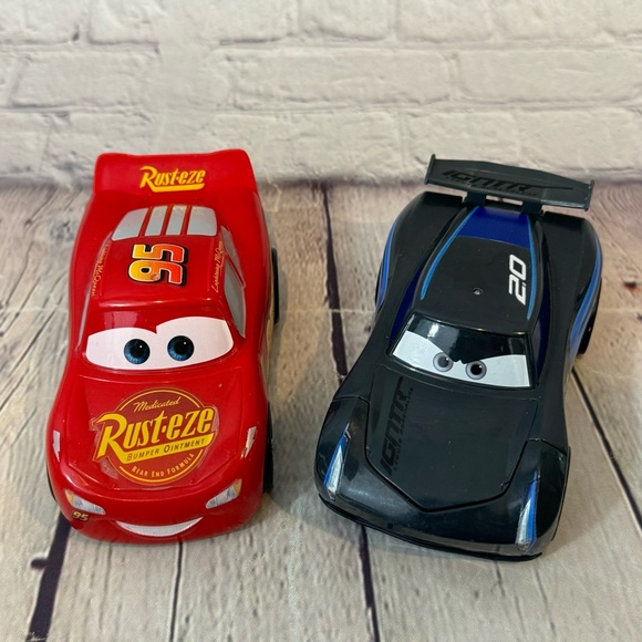 Disney | Toys | Disney Pixar Cars Lightning Mcqueen And Jackson Storm ...